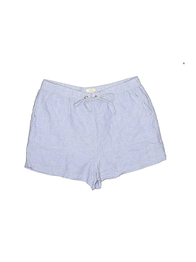 C&C California 100% Linen Solid Blue Shorts Size XL - 70% off | ThredUp