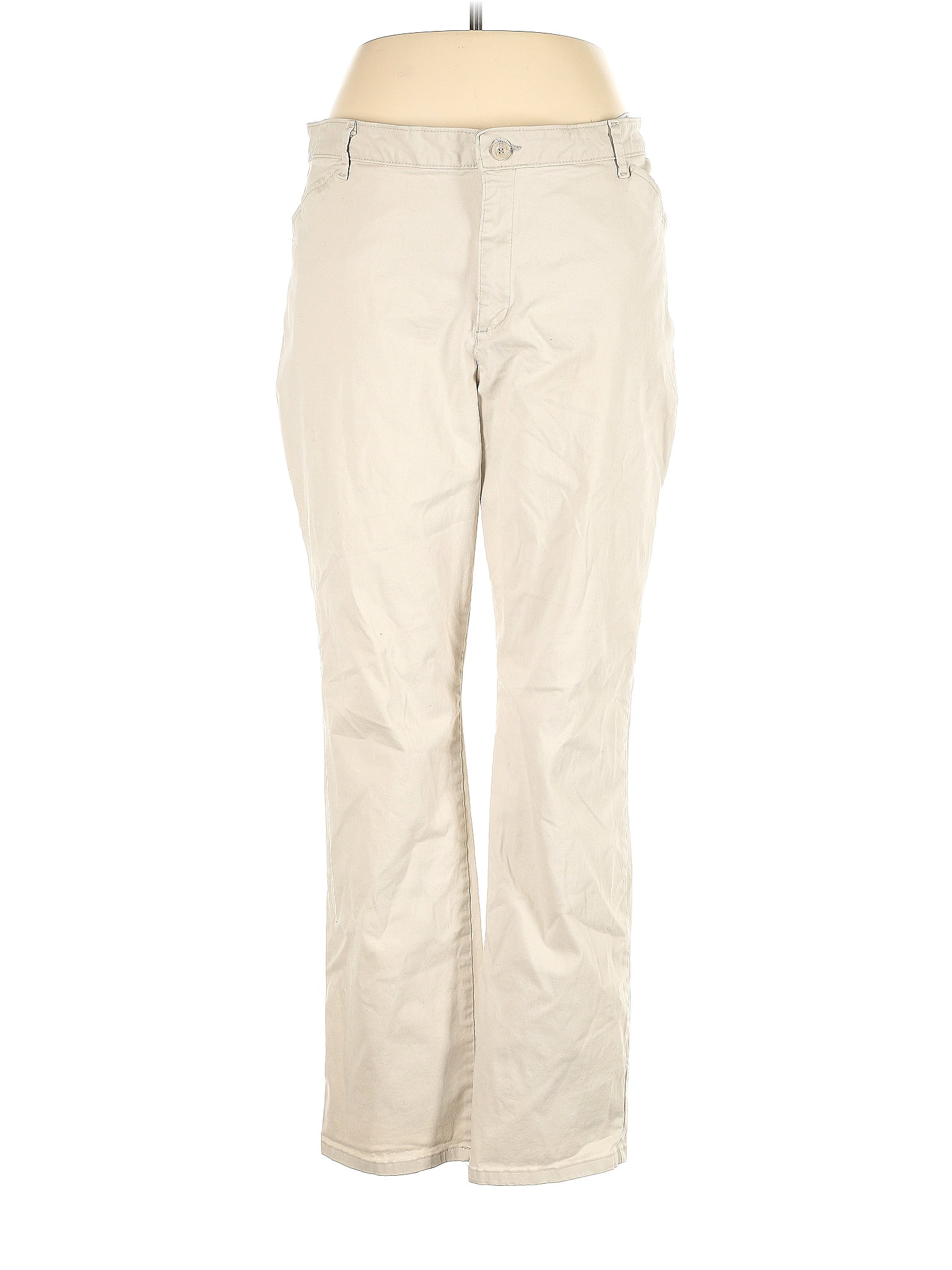 Lee Solid Tan Khakis Size 16 - 54% off | ThredUp