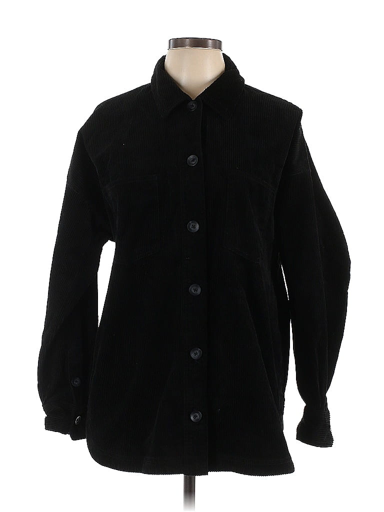 Matty M Solid Black Jacket Size L - 76% off | ThredUp