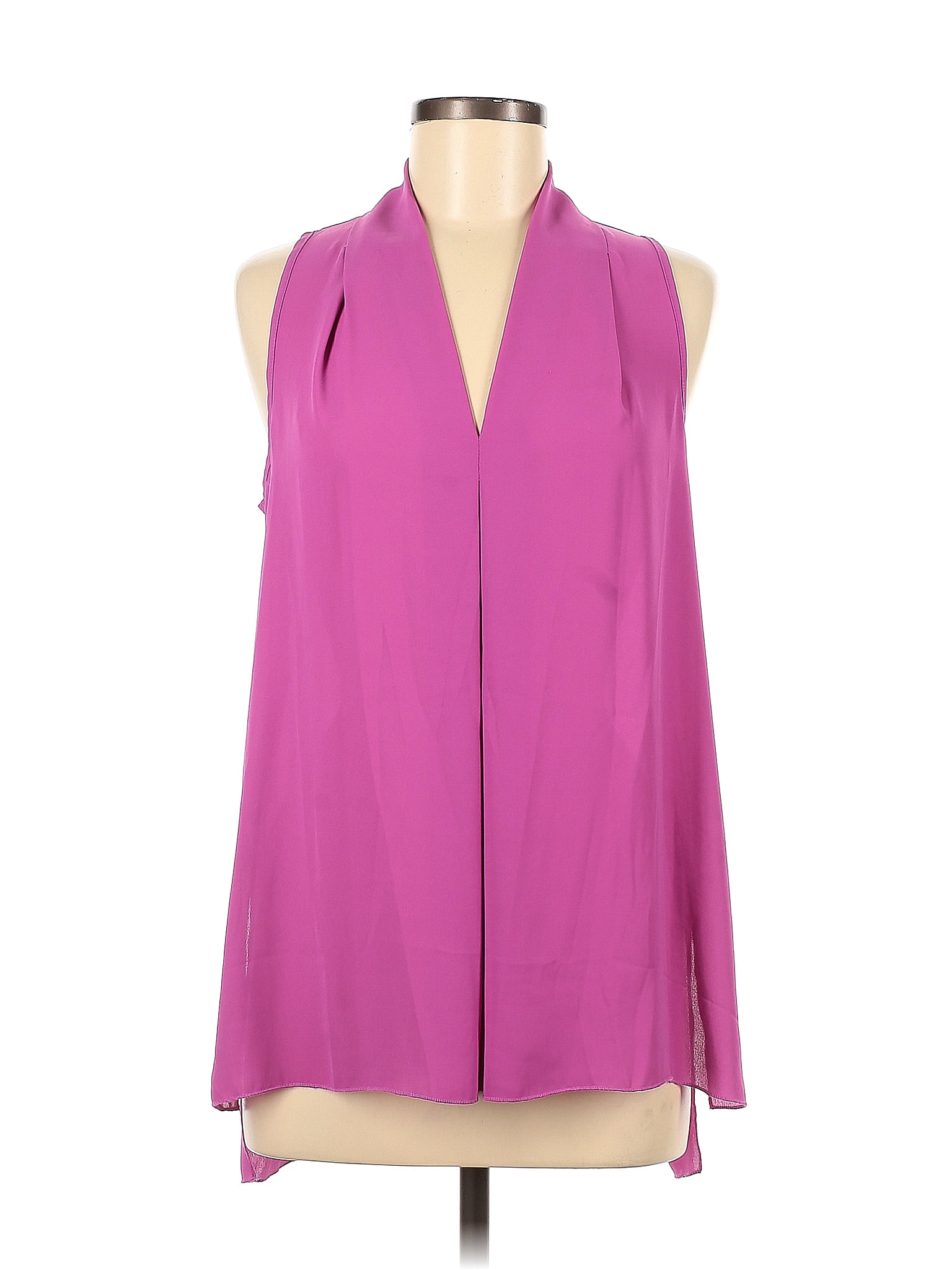 Spense 100% Polyester Solid Purple Sleeveless Blouse Size M - 64% off ...