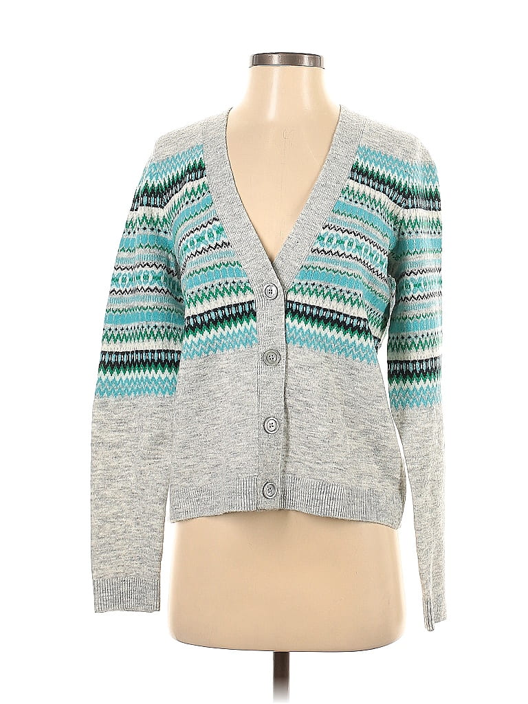 Talbots Color Block Gray Cardigan Size S 77 Off Thredup