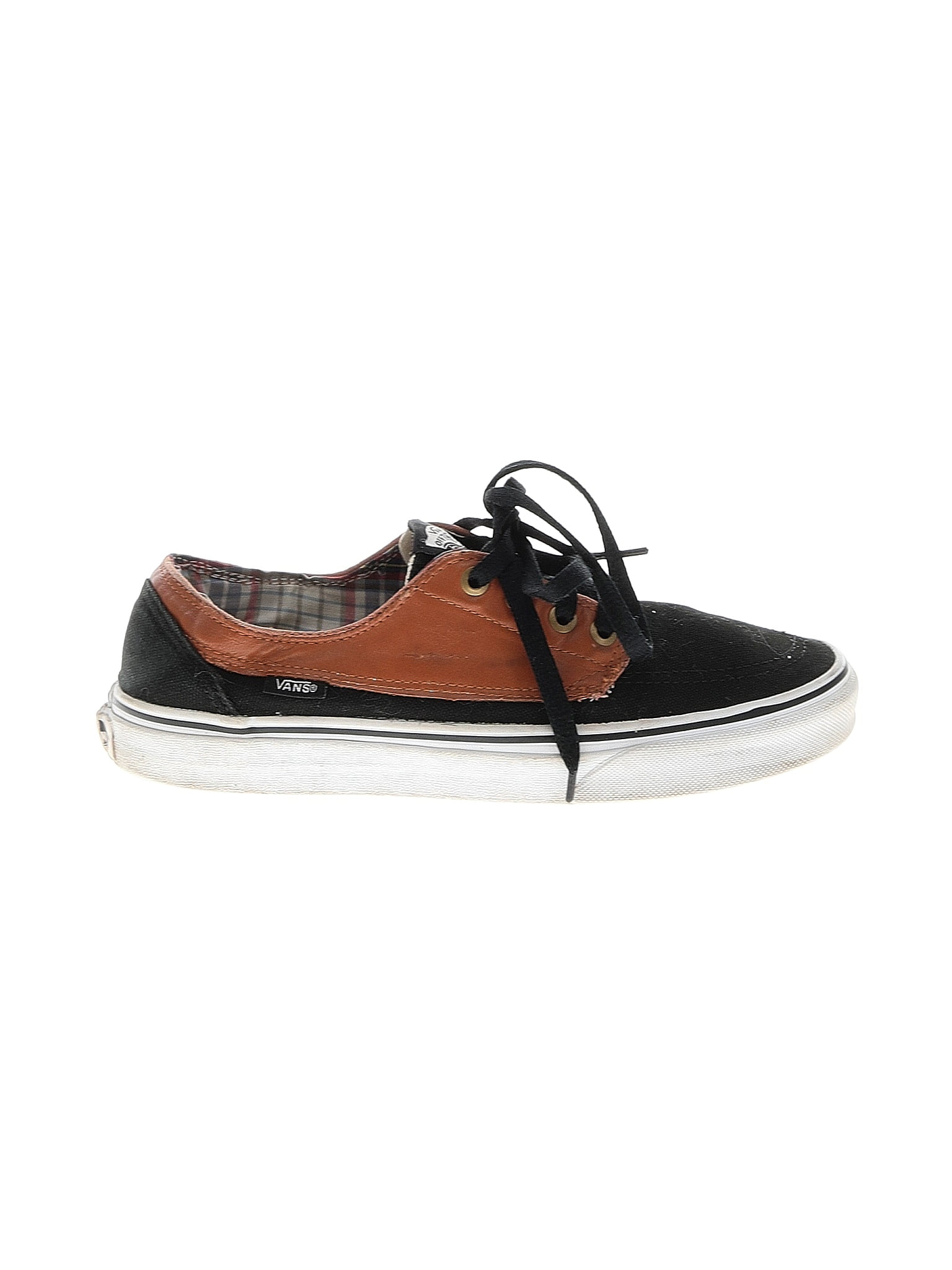 Vans Color Block Solid Black Brown Sneakers Size 8 - 40% off | ThredUp