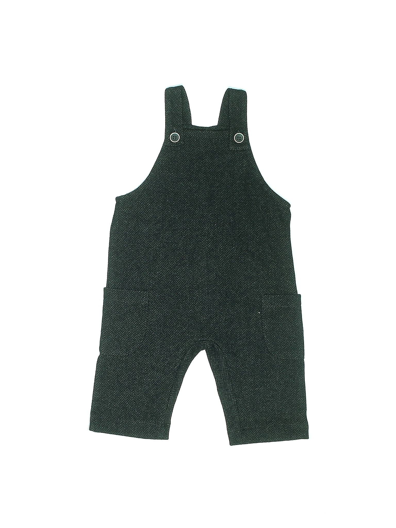 Zara Solid Green Overalls Size 6-9 mo - 51% off | ThredUp