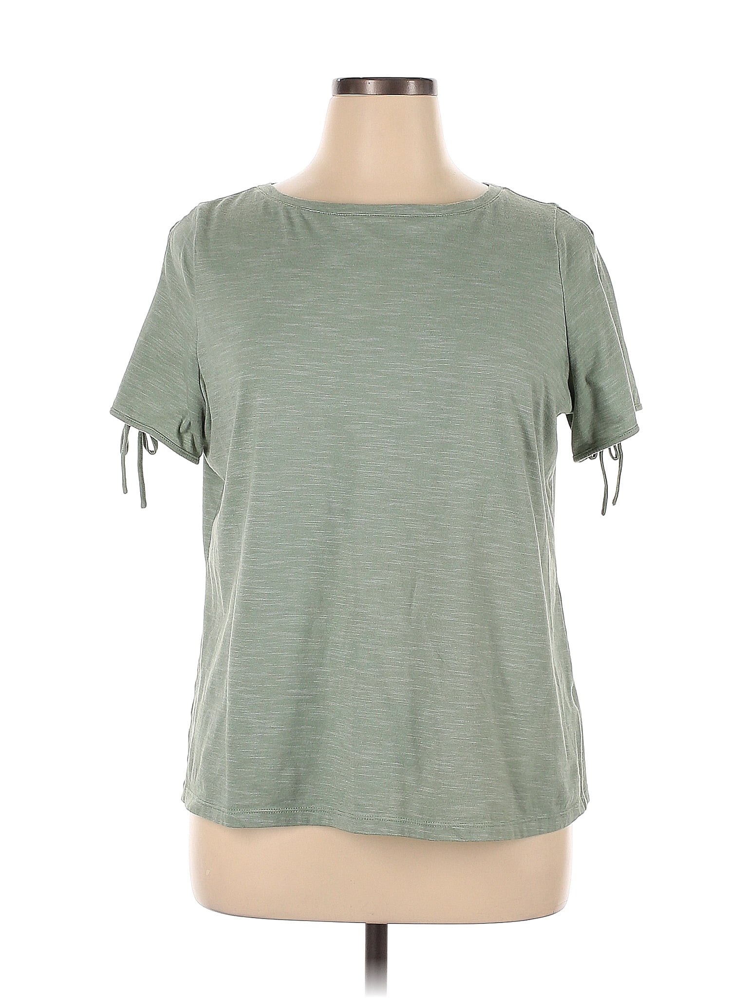 Talbots Outlet Green Short Sleeve T-Shirt Size 1X (Plus) - 36% off ...
