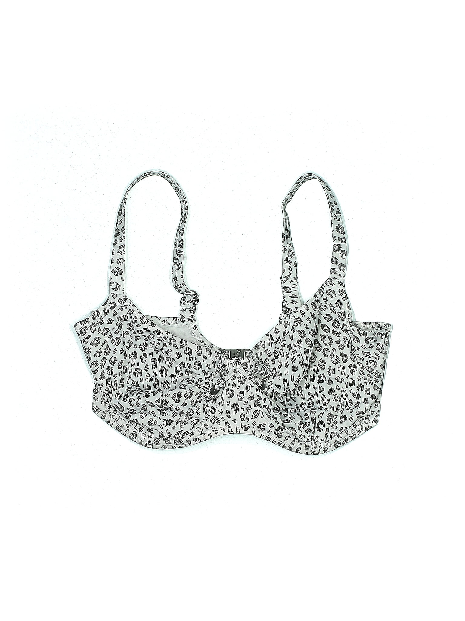 Freya Leopard Print White Silver Swimsuit Top Size 32 (J) - 66% off ...