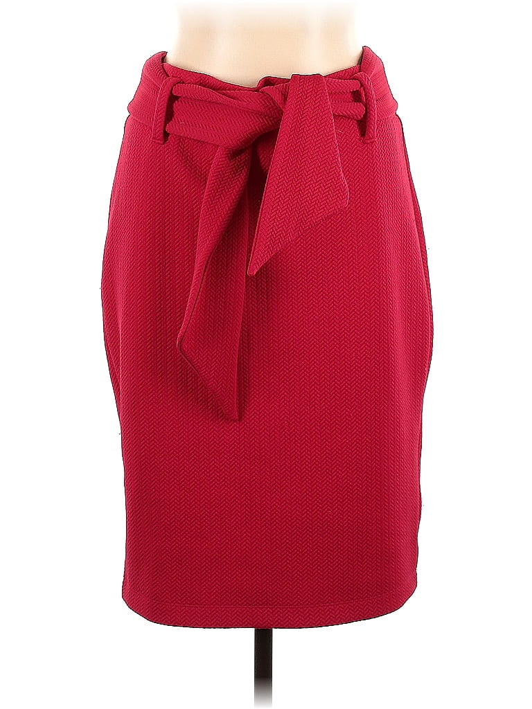 Maeve By Anthropologie Solid Red Casual Skirt Size L 63 Off Thredup