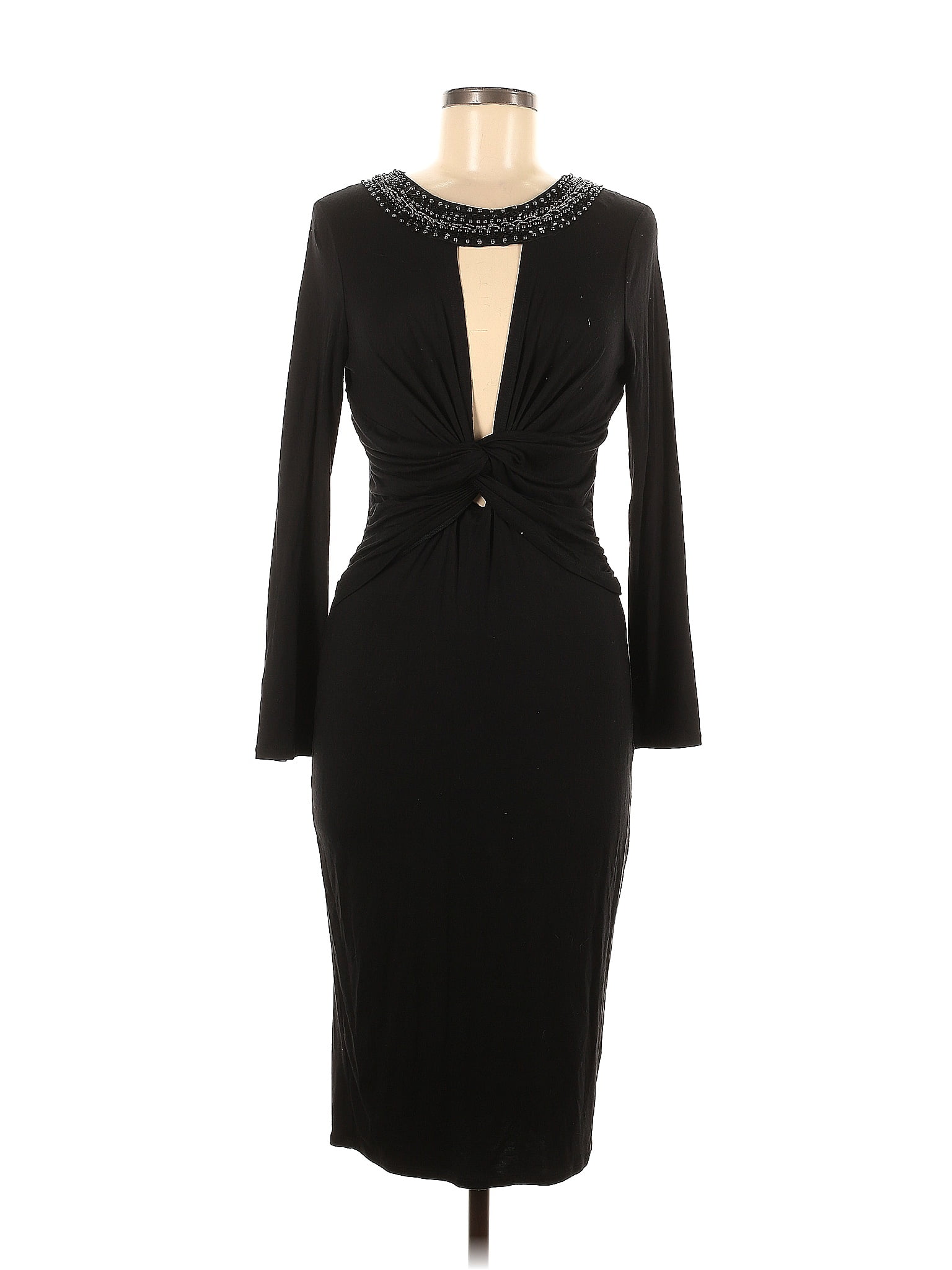 Venus Solid Black Cocktail Dress Size M 47 Off Thredup