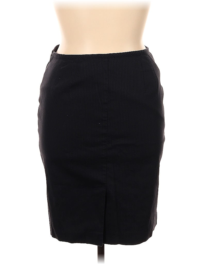 Ann Taylor Factory Solid Black Formal Skirt Size 14 55 Off Thredup
