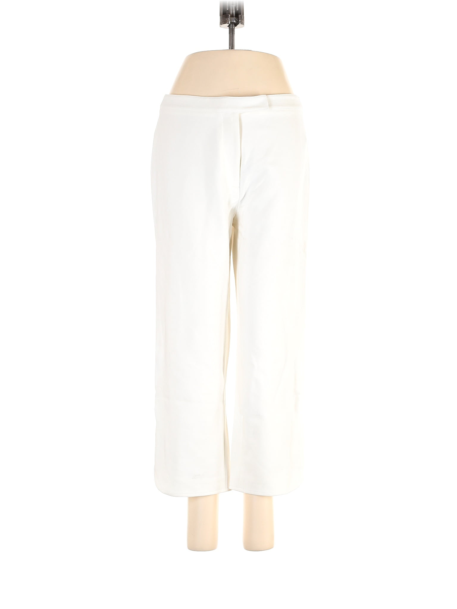 Joan Vass Solid White Ivory Dress Pants Size 6 (1) - 79% off | ThredUp