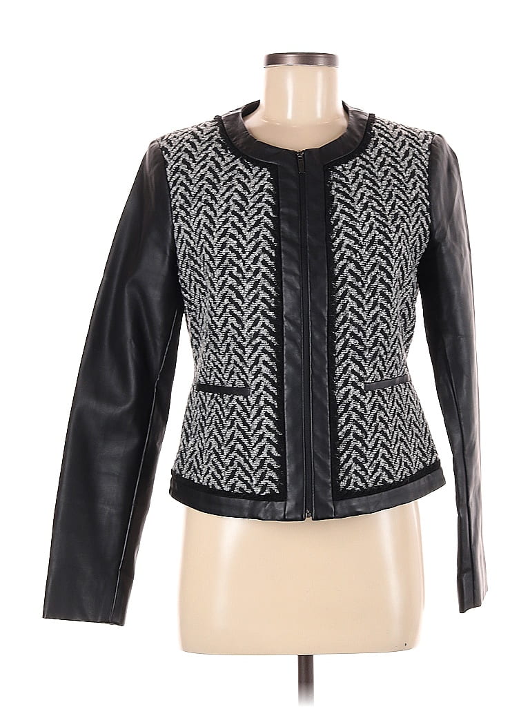 Mossimo Chevron-herringbone Color Block Chevron Black Faux Leather ...