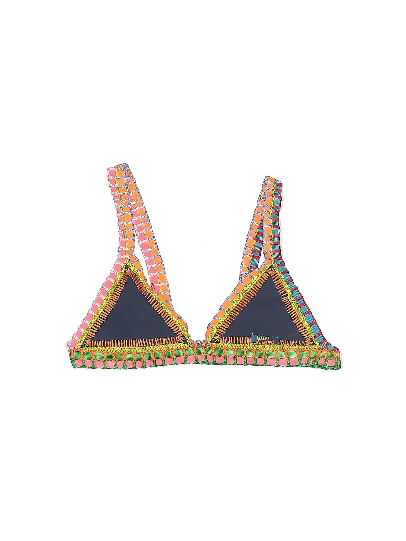 Kiini Swimwear Multi Color Yellow Swimsuit Top Size L - 66% off | ThredUp