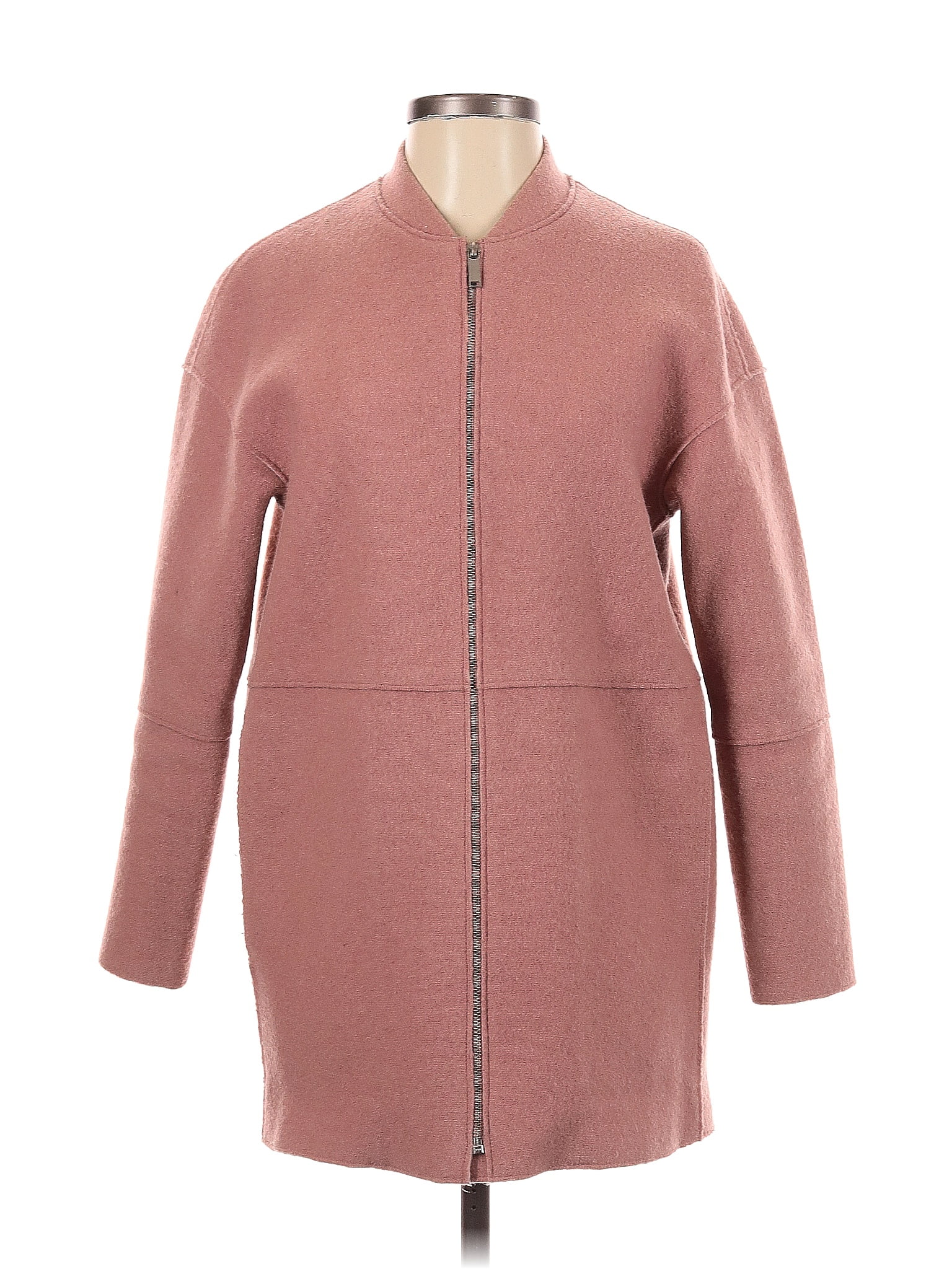 Cos 100% Wool Solid Blush Pink Wool Coat Size 2 - 71% off | ThredUp