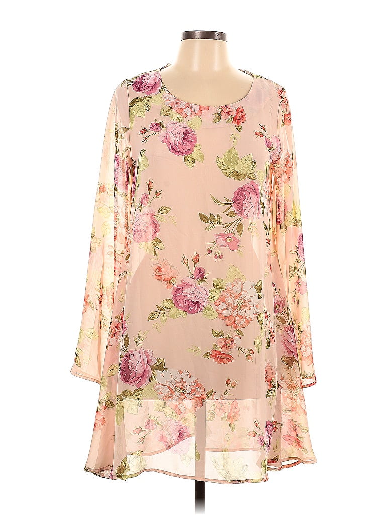 Tildon Pink Casual Dress Size L - 84% off | ThredUp