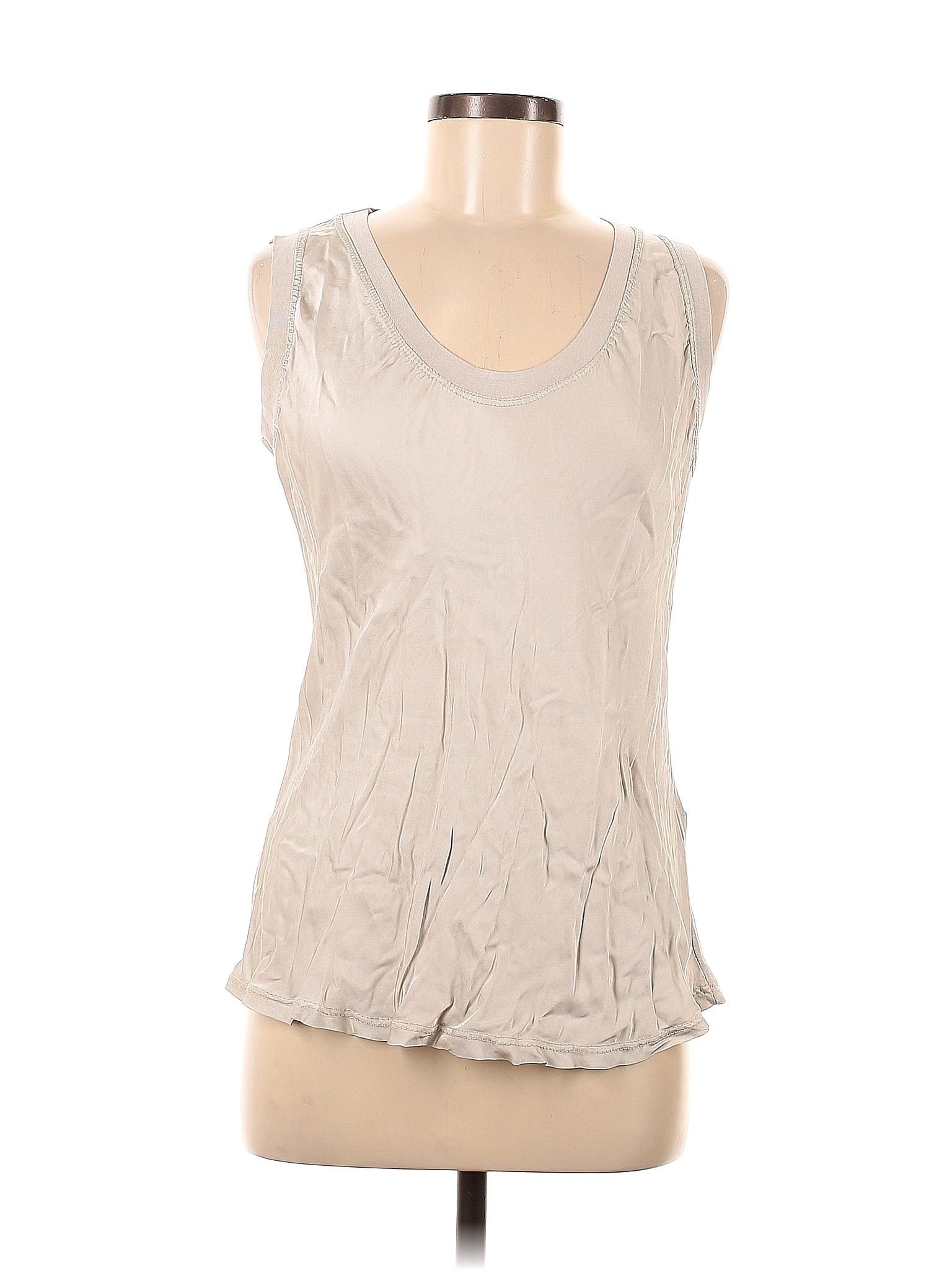 Assorted Brands Tan Silky Tank Top Size L - 58% off | ThredUp
