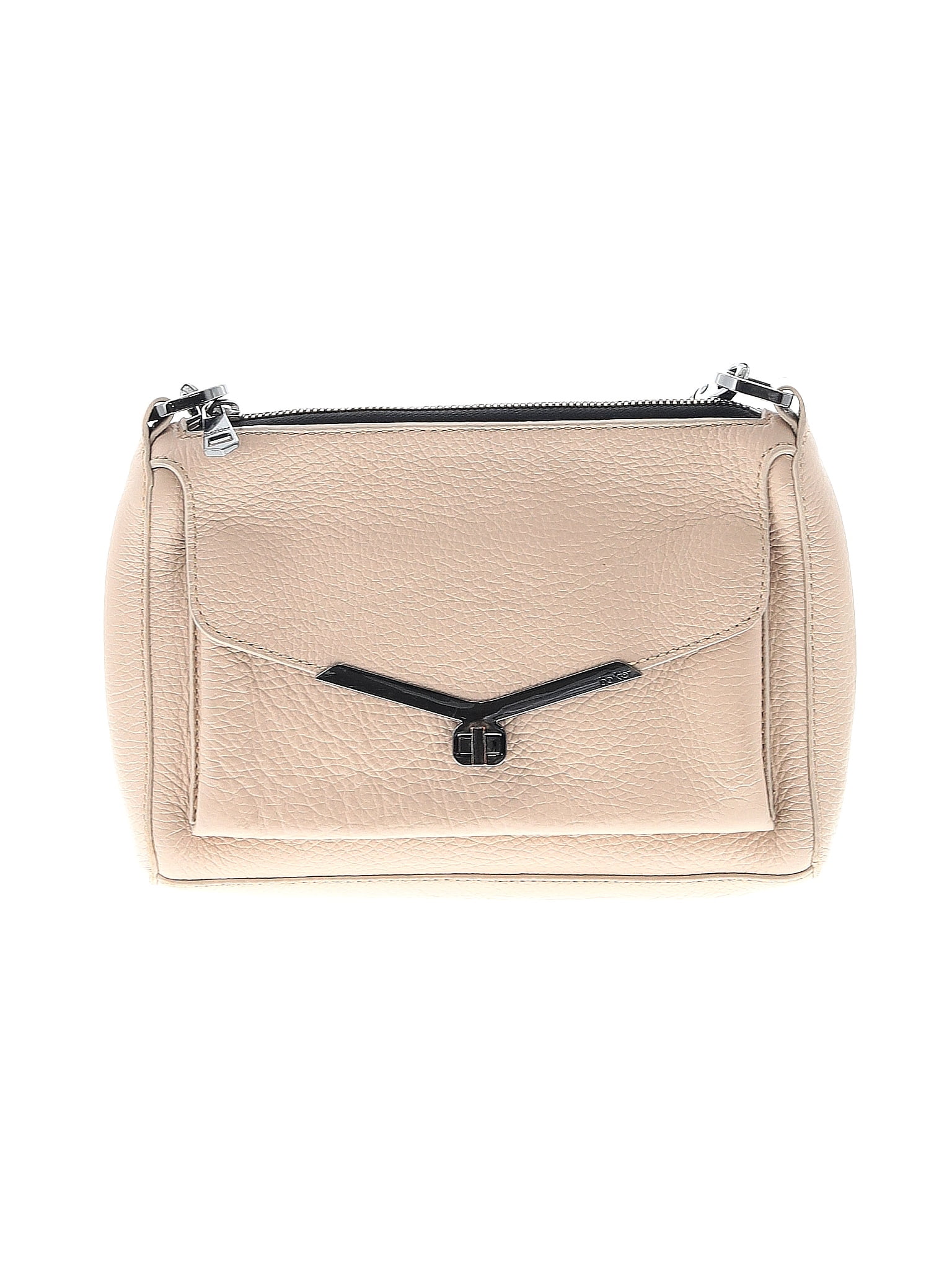 Botkier 100% Leather Solid Tan Ivory Leather Crossbody Bag One Size ...