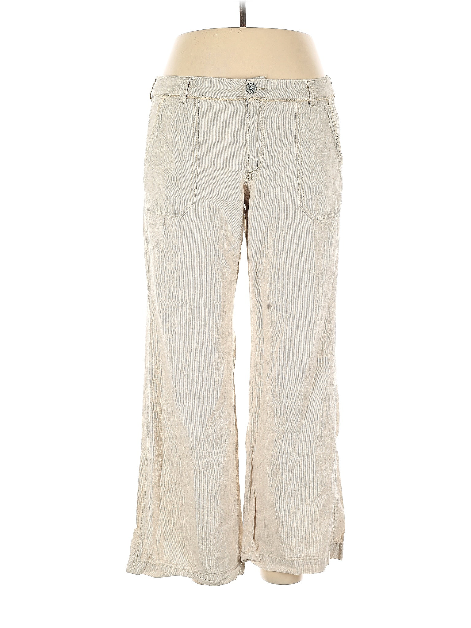 Pilcro and The Letterpress Ivory Linen Pants Size 14 - 72% off | ThredUp