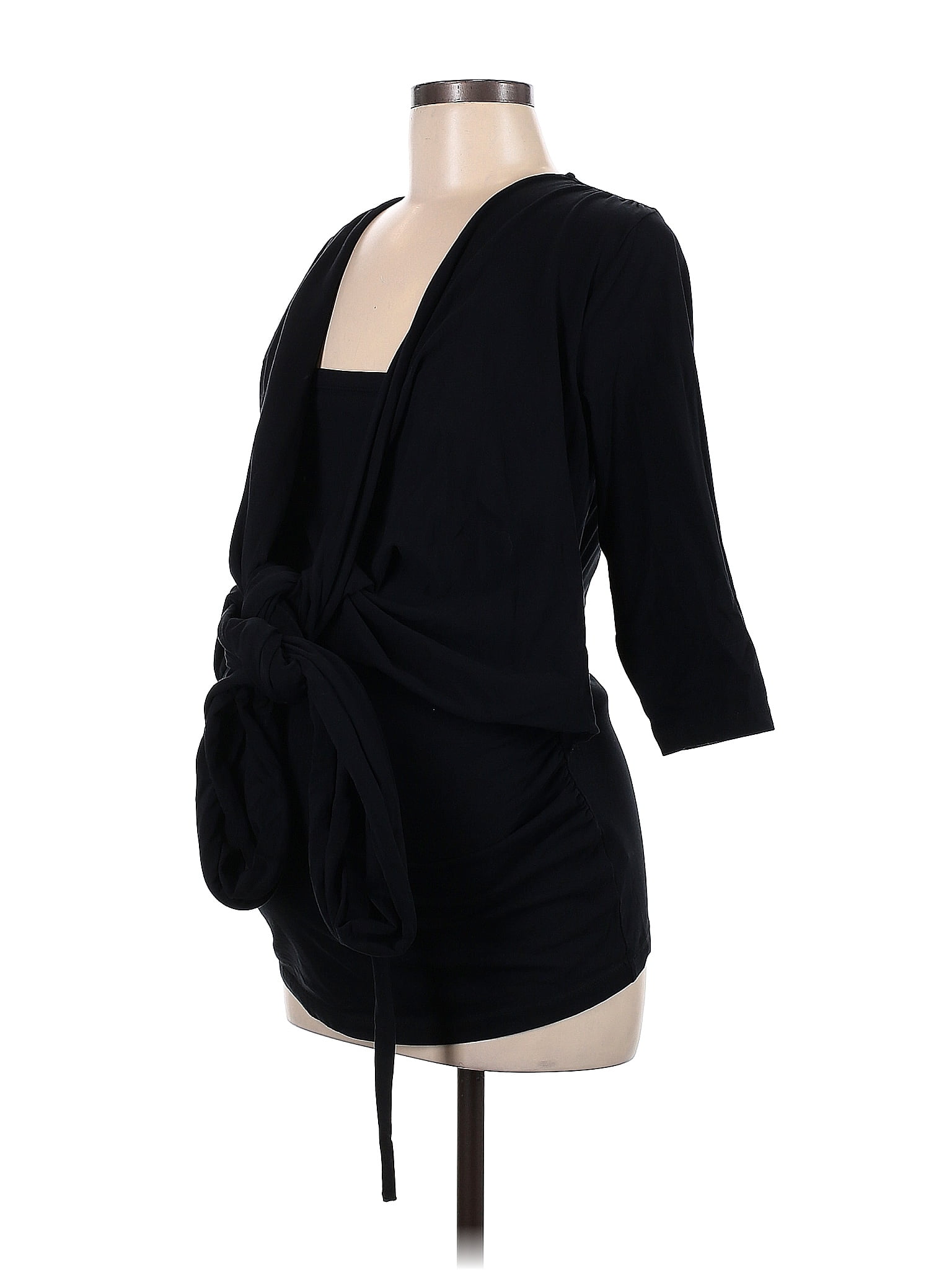 Seraphine Solid Black Long Sleeve Top Size S (Maternity) - 68% off ...