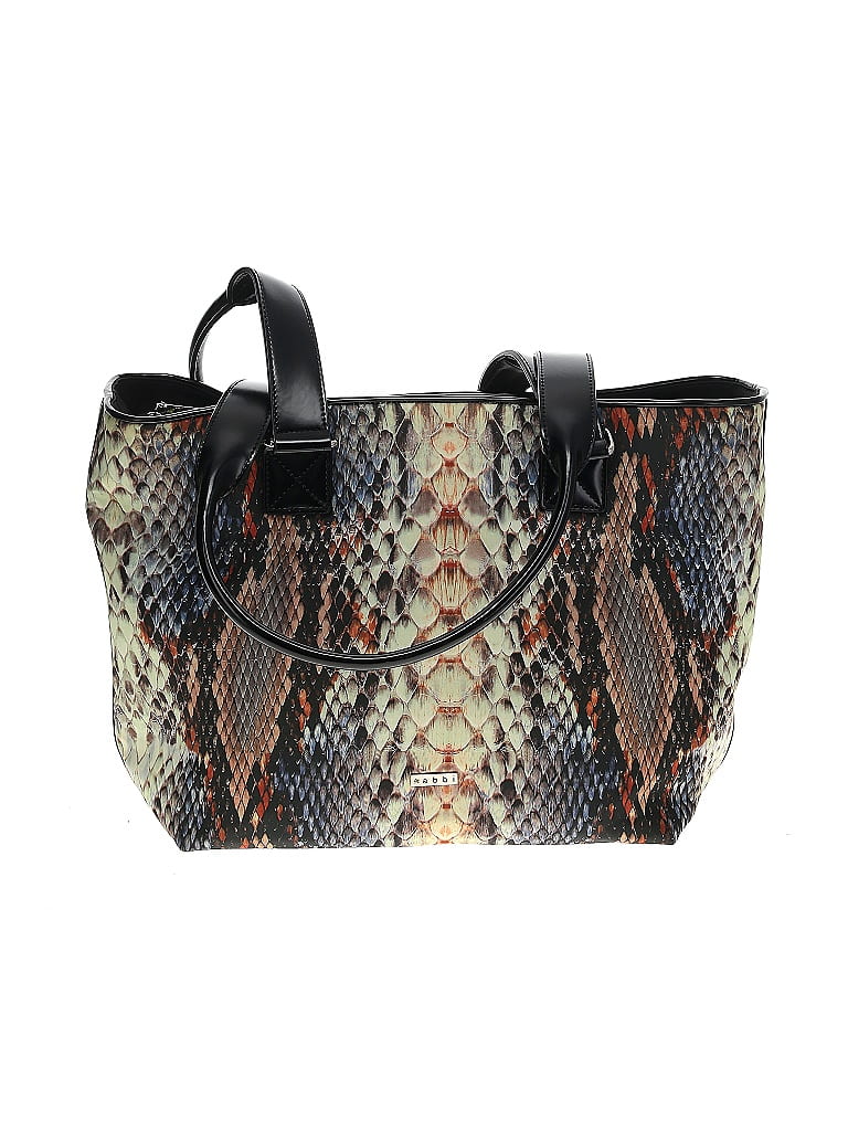 Abbi Snake Print Multi Color Brown Tote One Size - 60% off | ThredUp