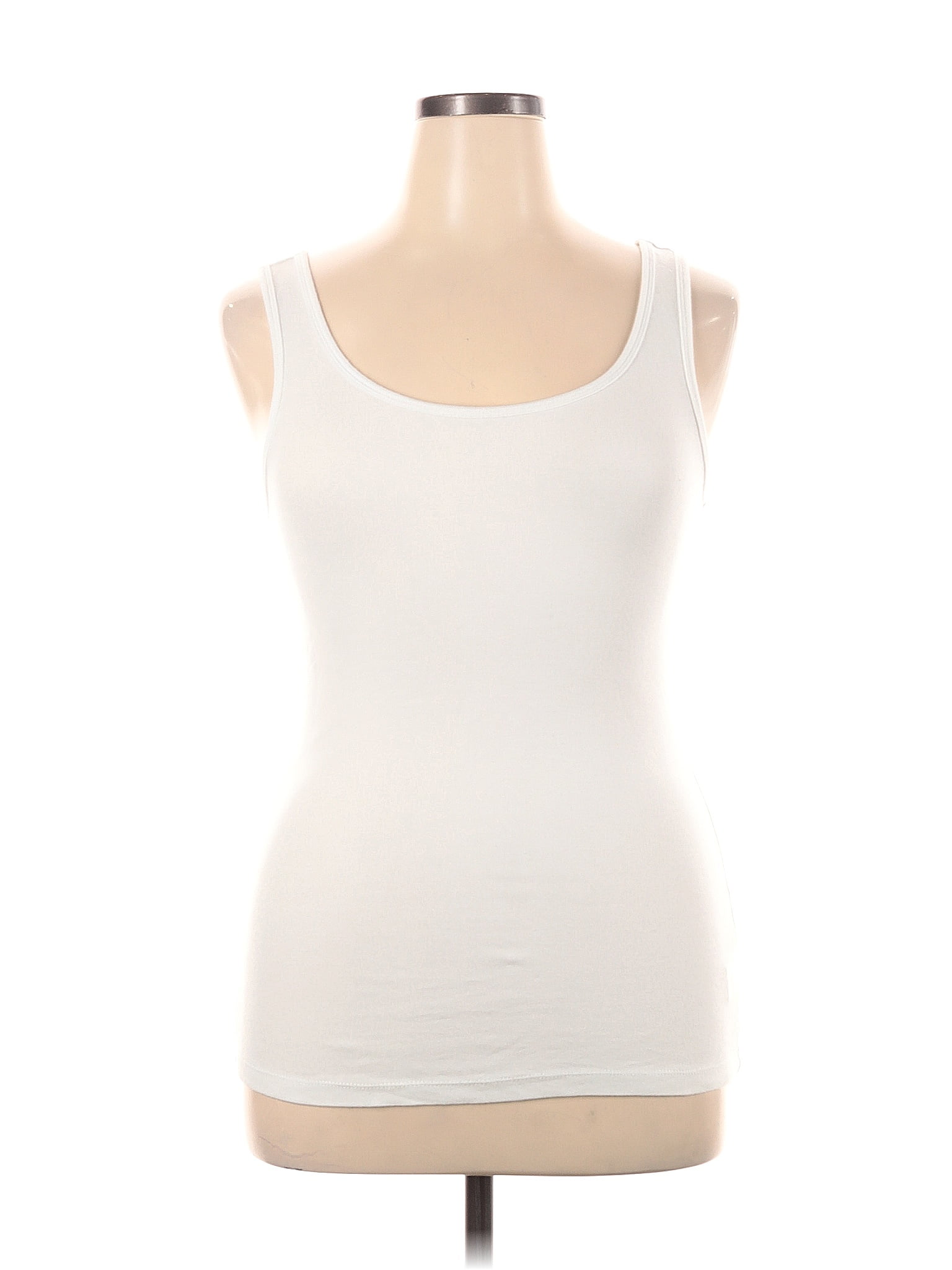 Cynthia Rowley TJX Solid White Ivory Tank Top Size XL - 48% off | ThredUp