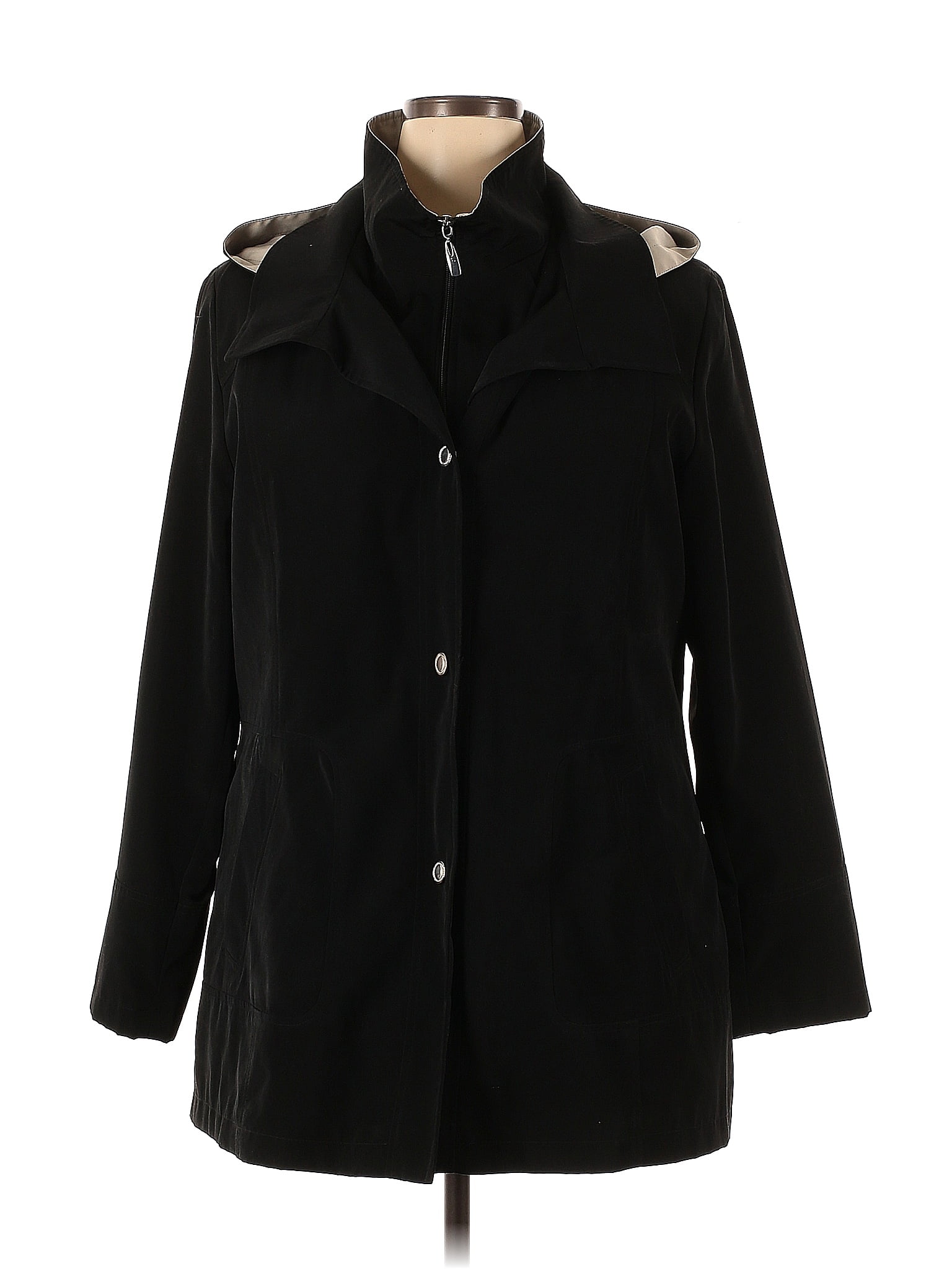 Croft & Barrow 100% Polyester Black Jacket Size XXL - 58% off | ThredUp