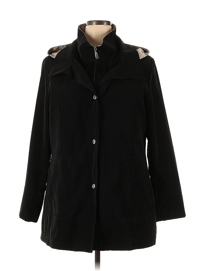 Croft & Barrow 100% Polyester Black Jacket Size XXL - 58% off | ThredUp