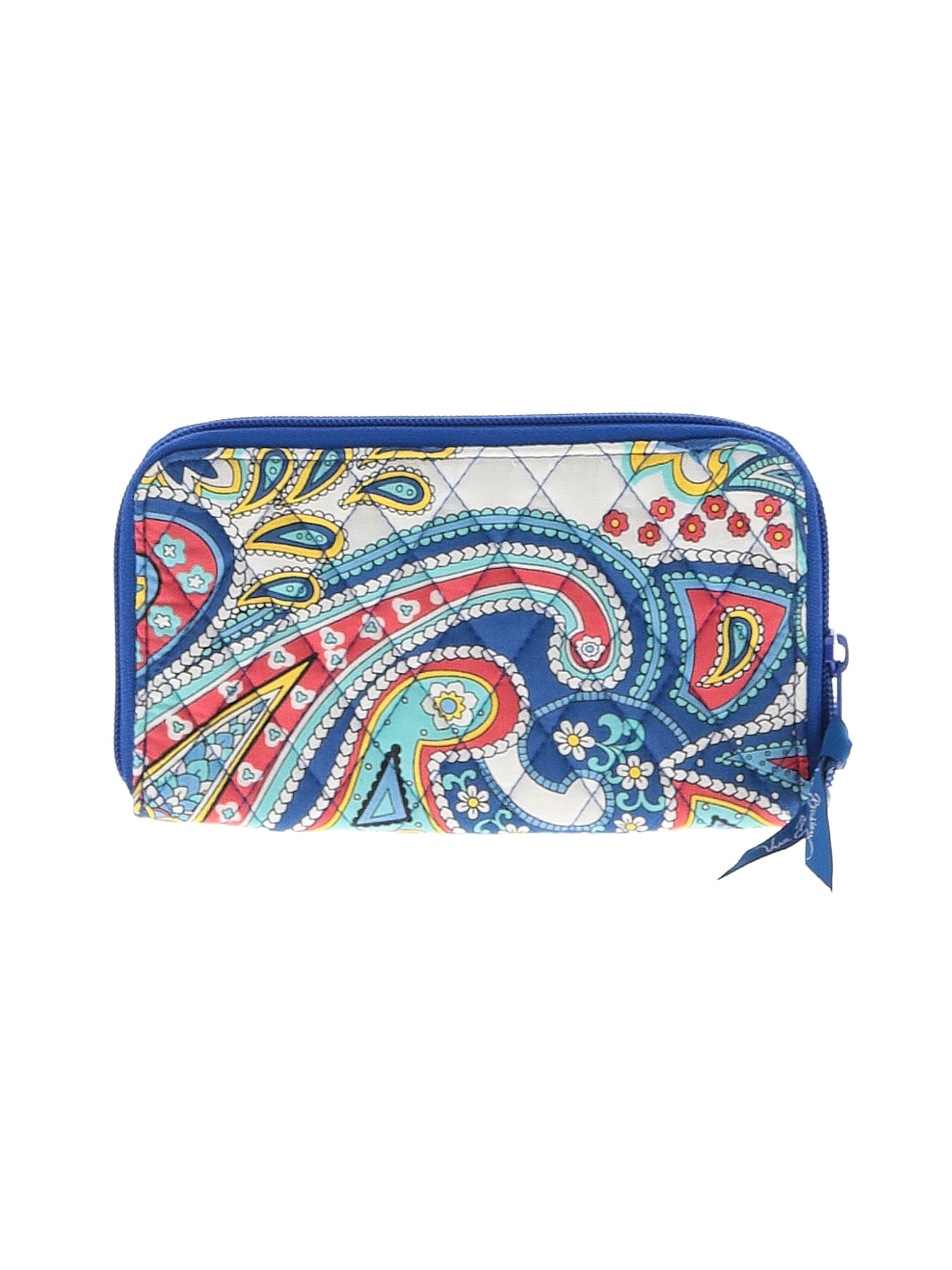 Vera Bradley Graphic Paisley Multi Color Blue Wallet One Size - 60% off ...