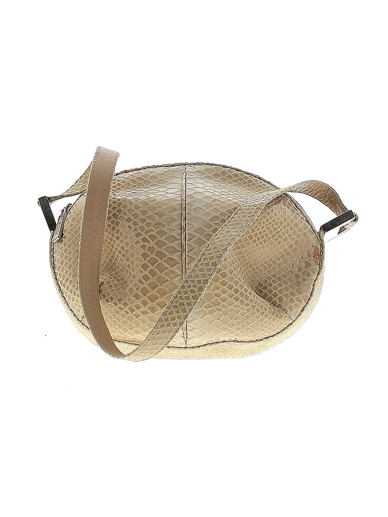 Stuart Weitzman 100% Leather Gold Leather Shoulder Bag One Size - 79% ...