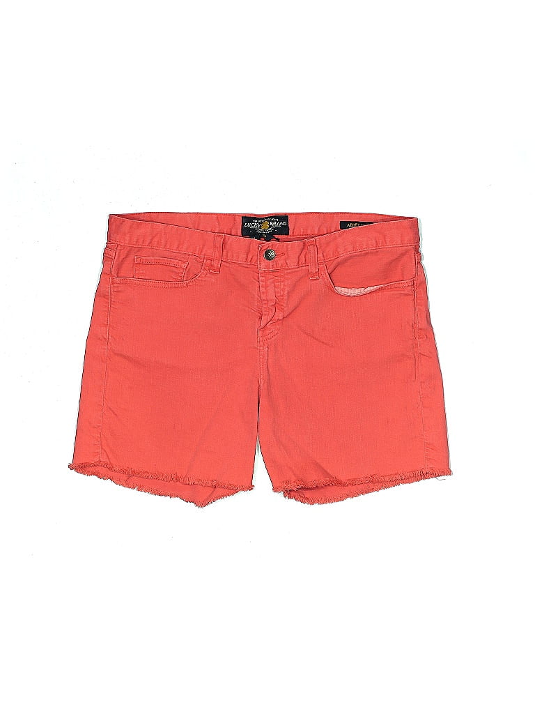 Lucky Brand Solid Orange Denim Shorts Size 14 - 74% off | ThredUp