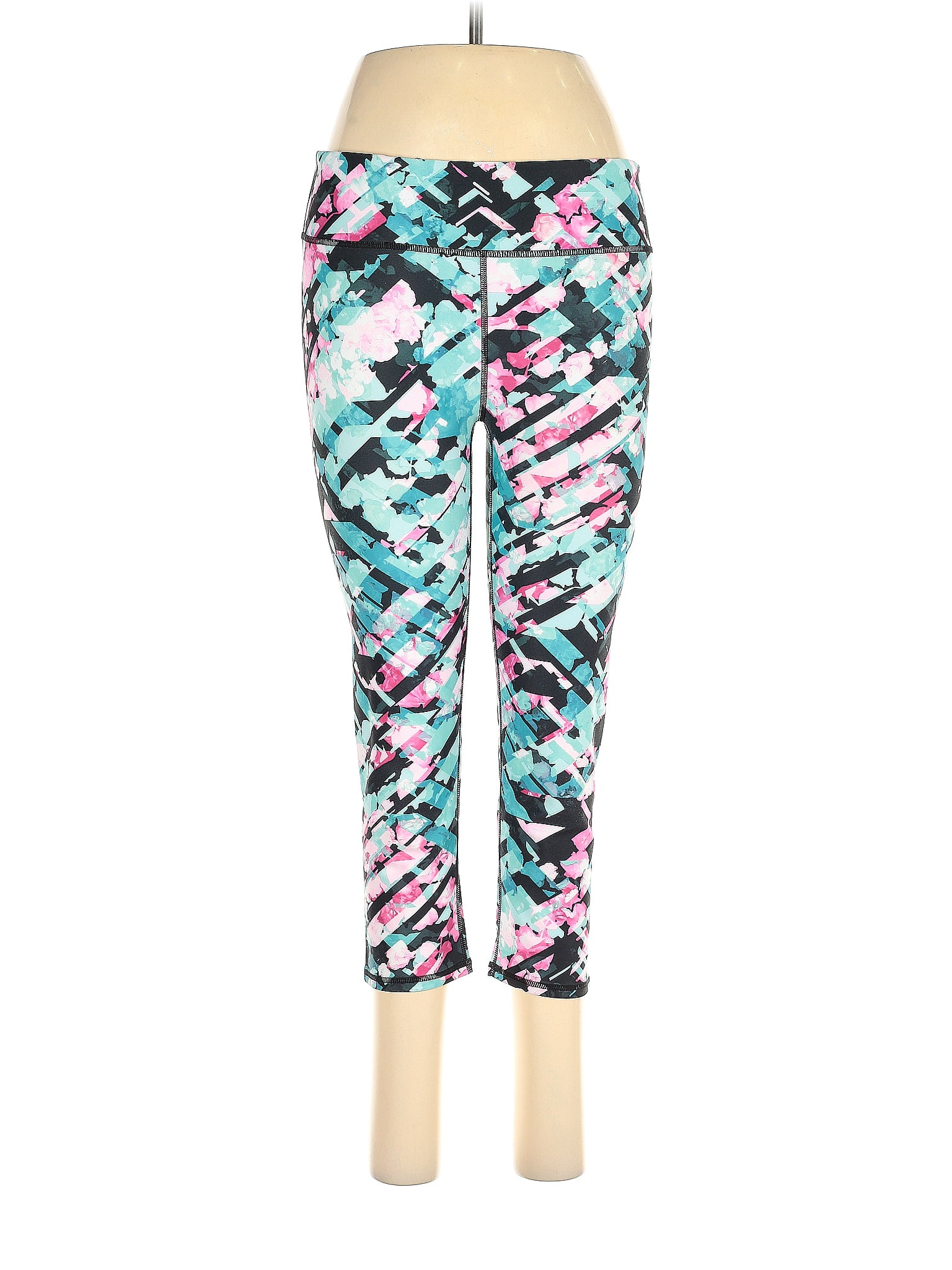 Fabletics Multi Color Teal Leggings Size M - 56% off | ThredUp