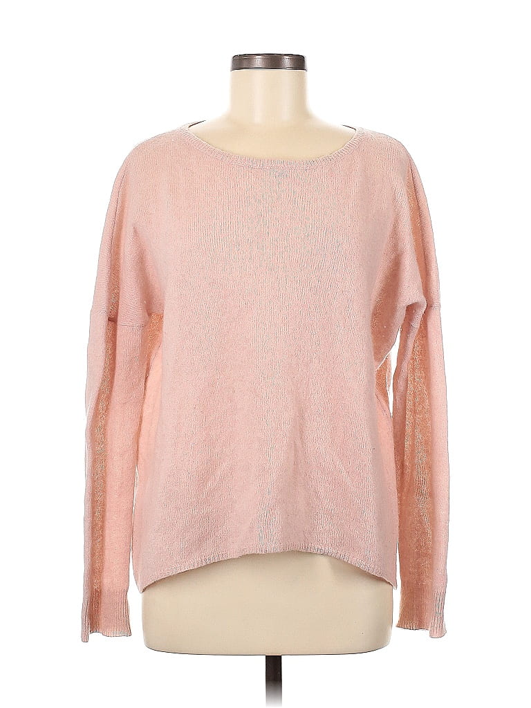 360 Sweater 100% Cashmere Pink Cashmere Pullover Sweater Size M - 81% ...