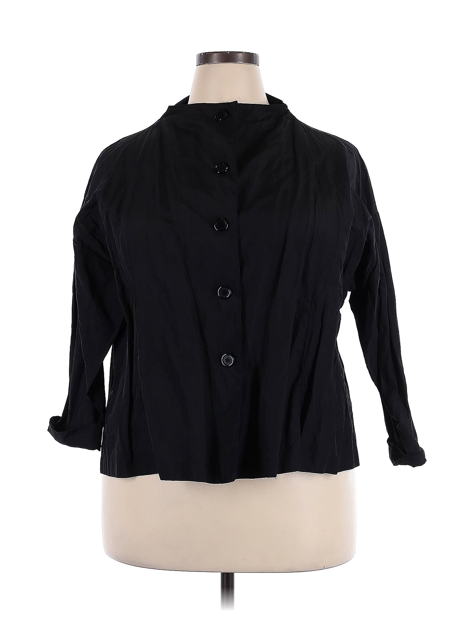 Blanque Black Jacket Size 2X (2) (Plus) - 76% off | ThredUp