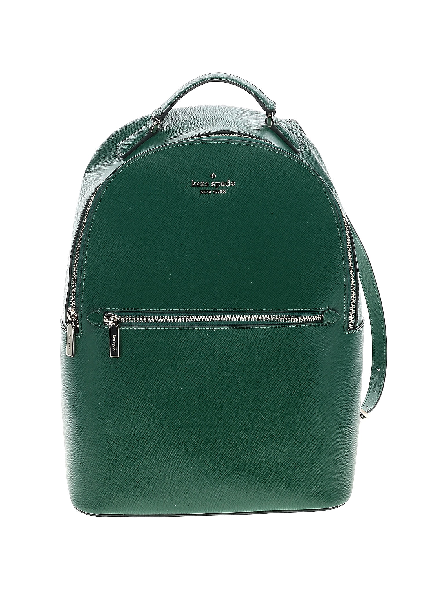 Kate Spade New York 100% Cow Leather Solid Green Leather Backpack One ...