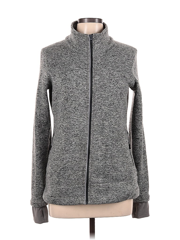 BaeVely Gray White Fleece Size M - 71% off | ThredUp