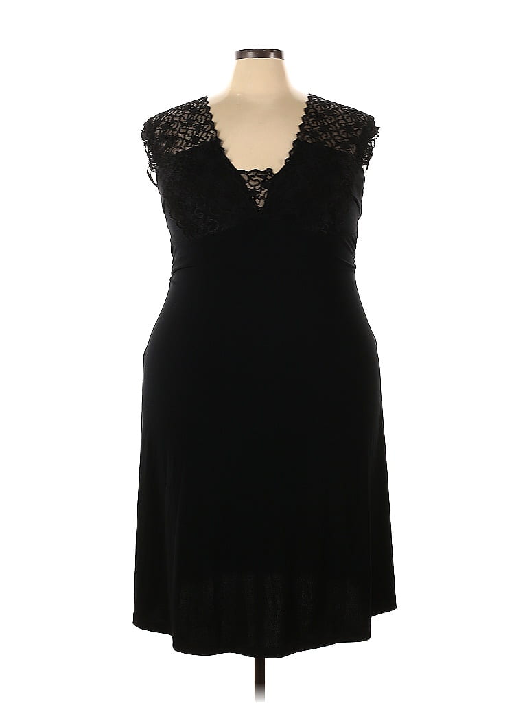Lane Bryant Black Casual Dress Size 18 Plus 59 Off Thredup