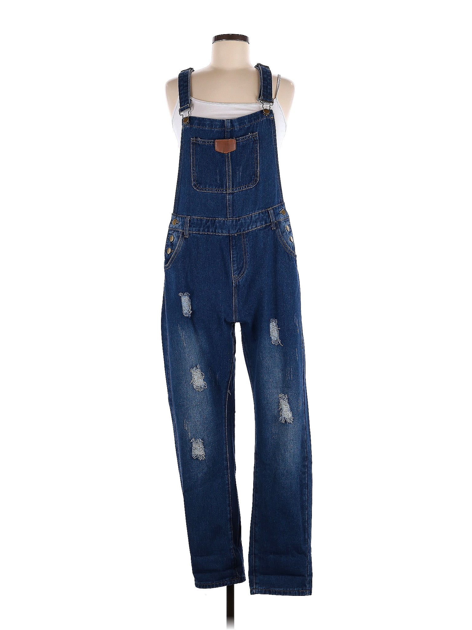 Jeans Blue Overalls Size M - 55% off | ThredUp