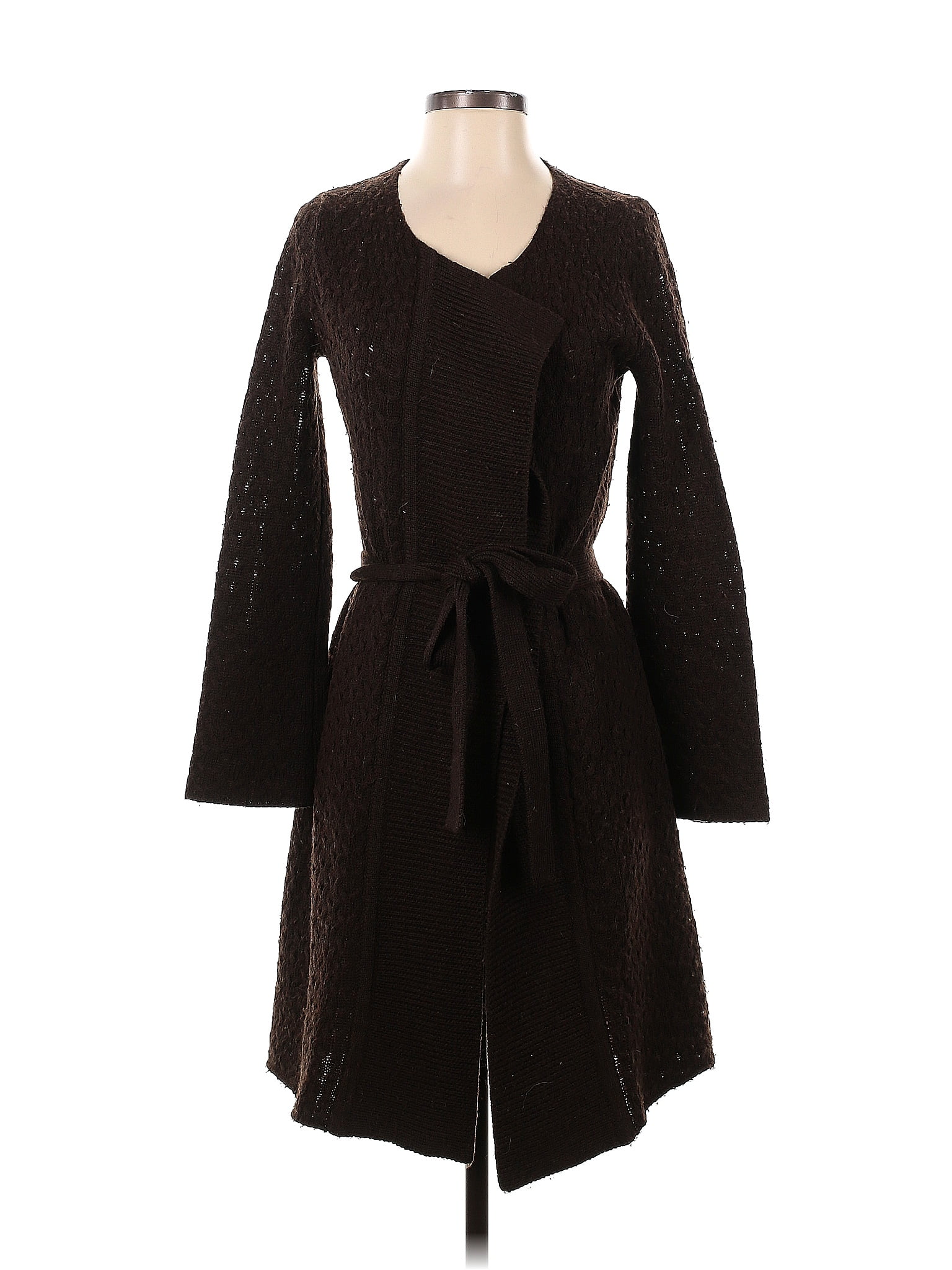 Beth Bowley 100% Wool Brown Wool Cardigan Size S - 83% off | ThredUp