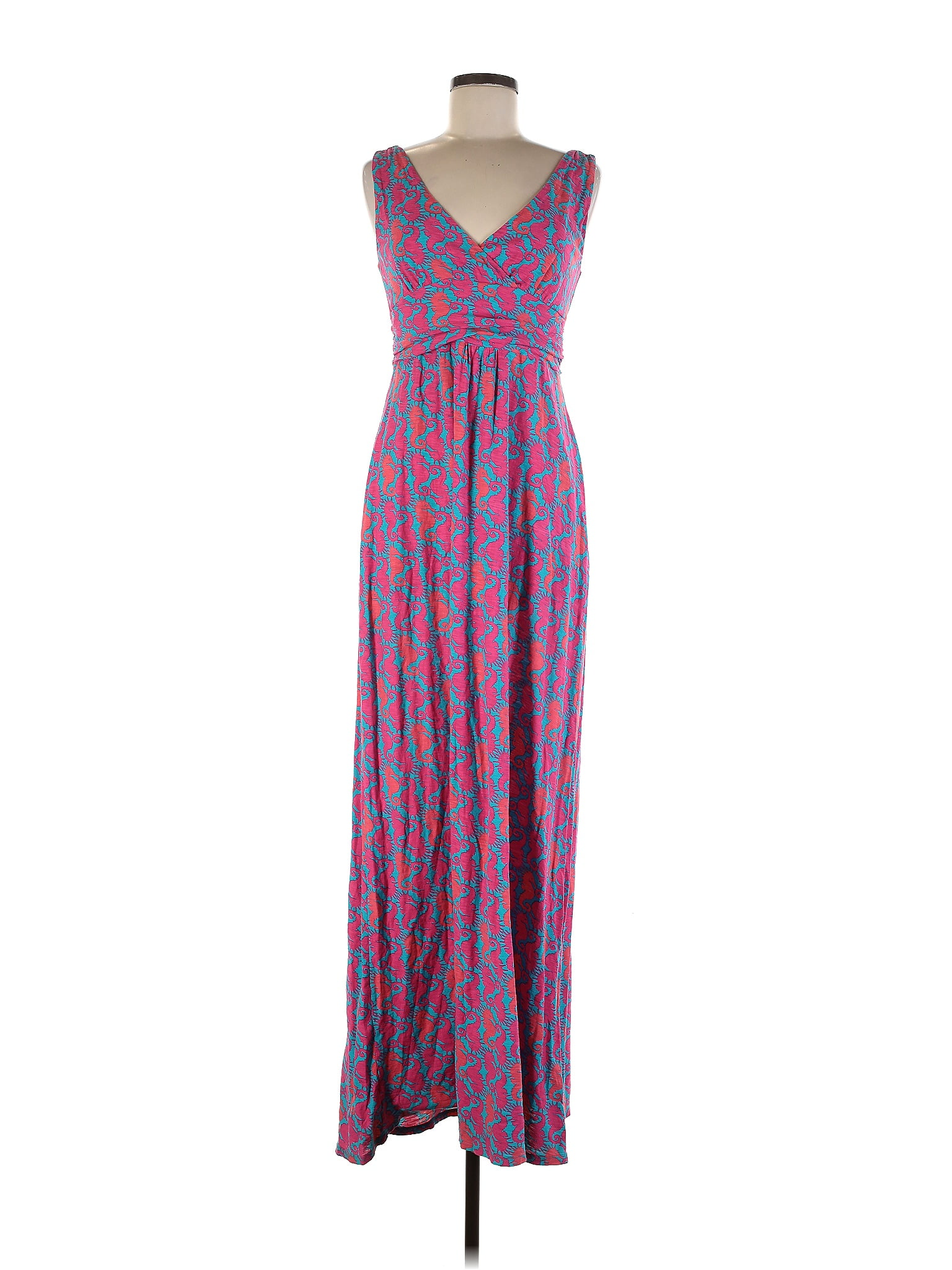 Lilly Pulitzer 100 Cotton Blue Casual Dress Size M 65 Off Thredup