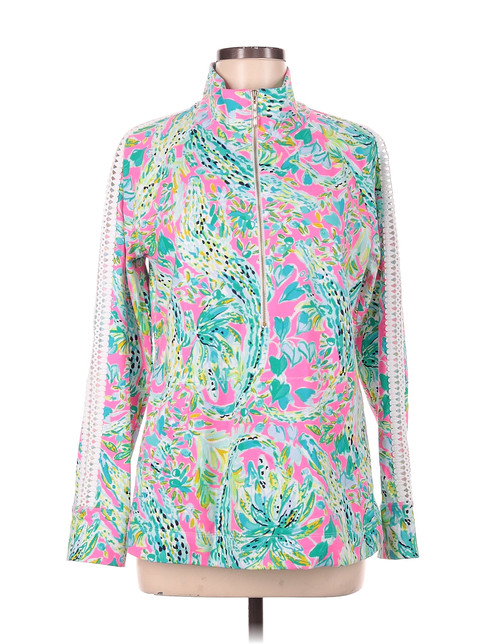 Lilly Pulitzer Print Pink Track Jacket Size M - 65% off | ThredUp