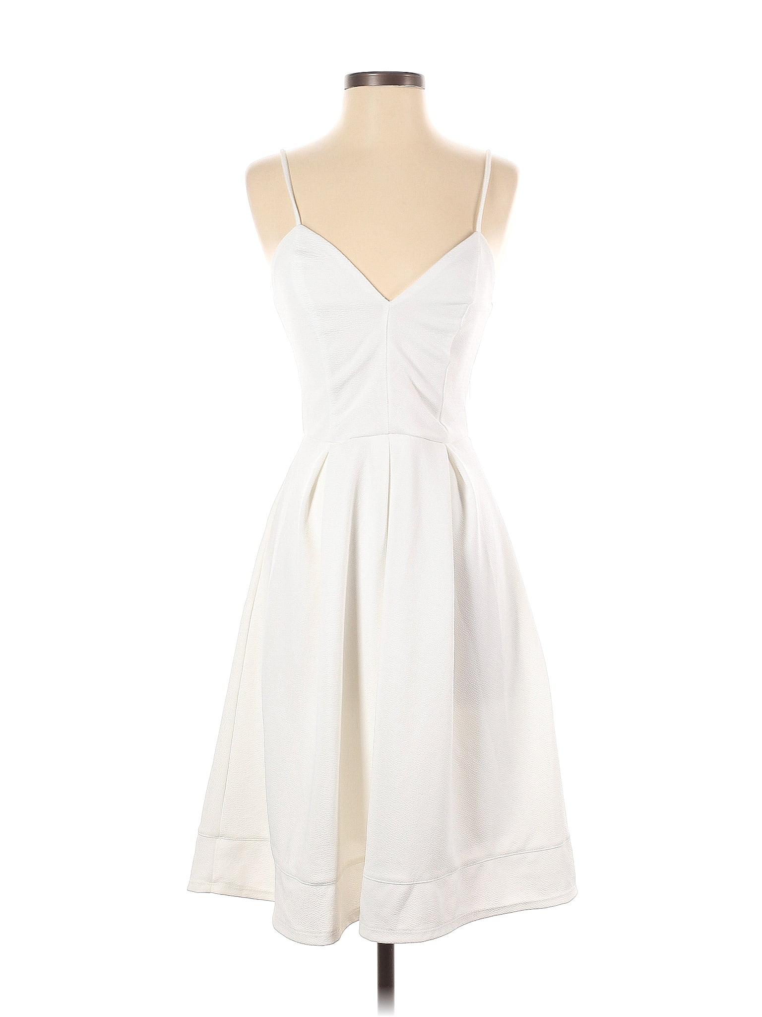 Modcloth Solid White Casual Dress Size S 57 Off Thredup