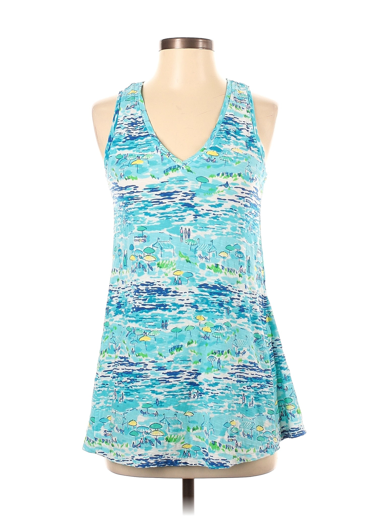 Lilly Pulitzer Ladies Cotton Sleeveless Tank Royal Blue
