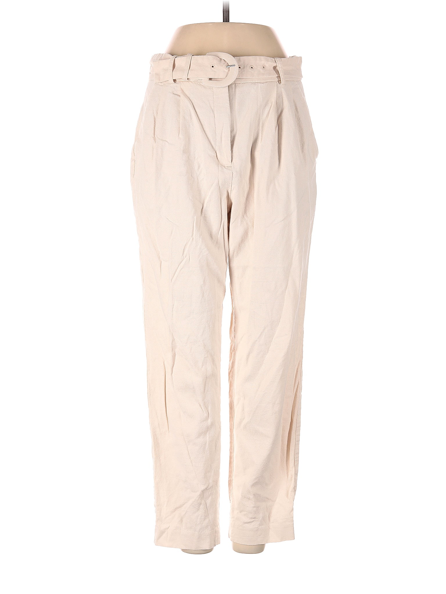 Express Ivory Linen Pants Size 4 - 72% off | ThredUp