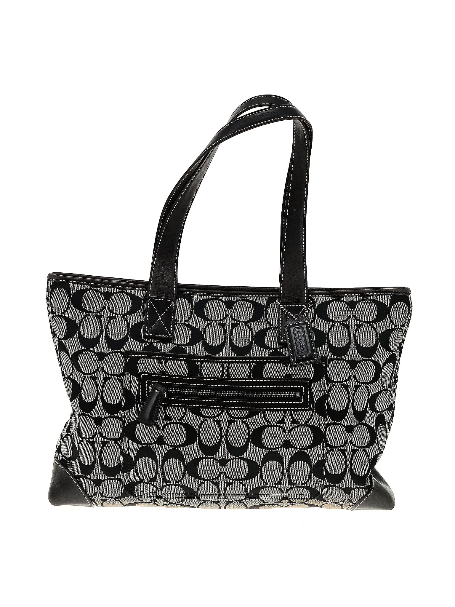 Coach Color Block Multi Color Black Tote One Size - 78% off | ThredUp