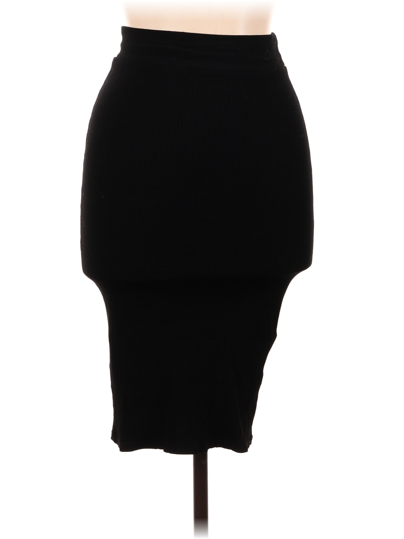 Fashion Nova Solid Black Casual Skirt Size M 47 Off Thredup