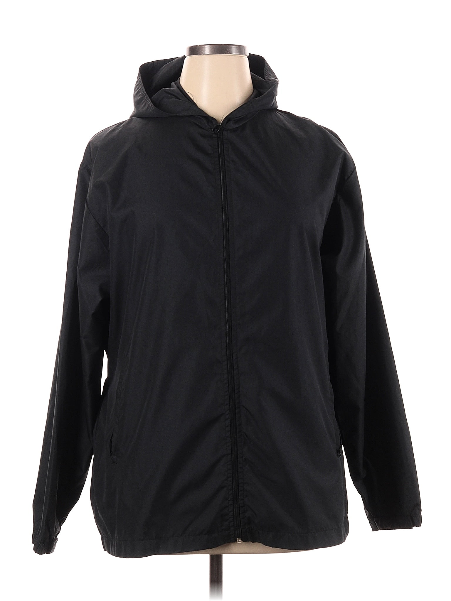 ProSpirit 100% Polyester Solid Black Track Jacket Size XL - 50% off | ThredUp