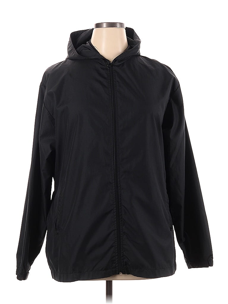 ProSpirit 100% Polyester Solid Black Track Jacket Size XL - 50% off ...