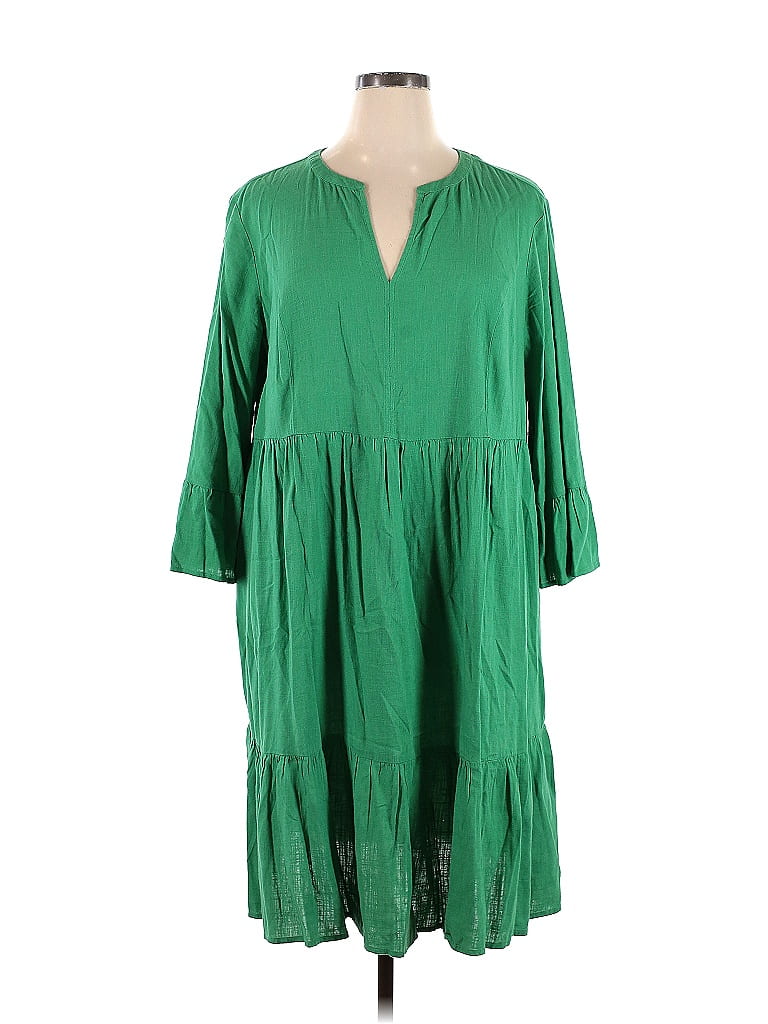 J.Jill Green Casual Dress Size XL (Tall) - 71% off | ThredUp