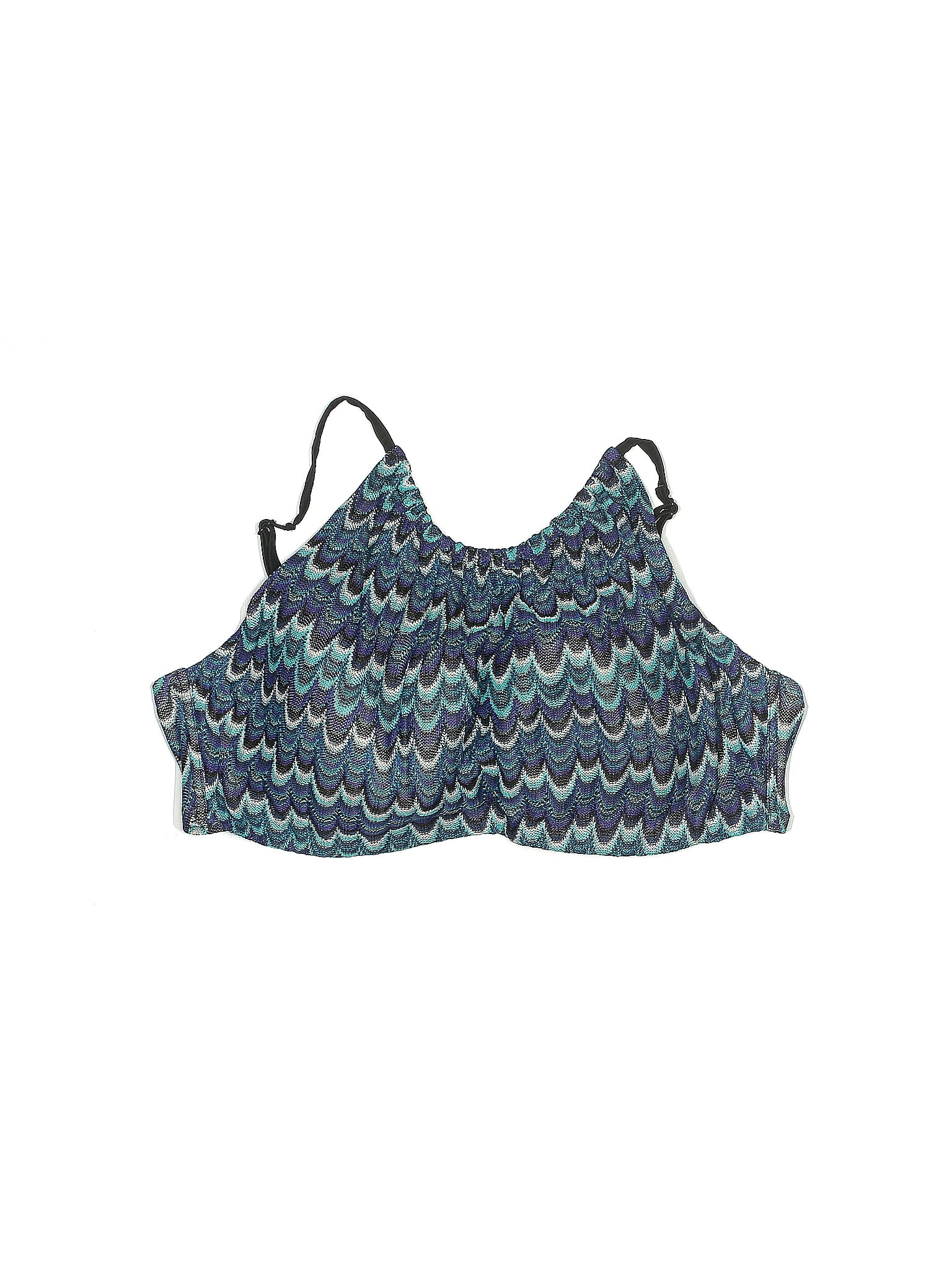 Swim By Cacique 100 Polyester Jacquard Marled Tweed Fair Isle Chevron