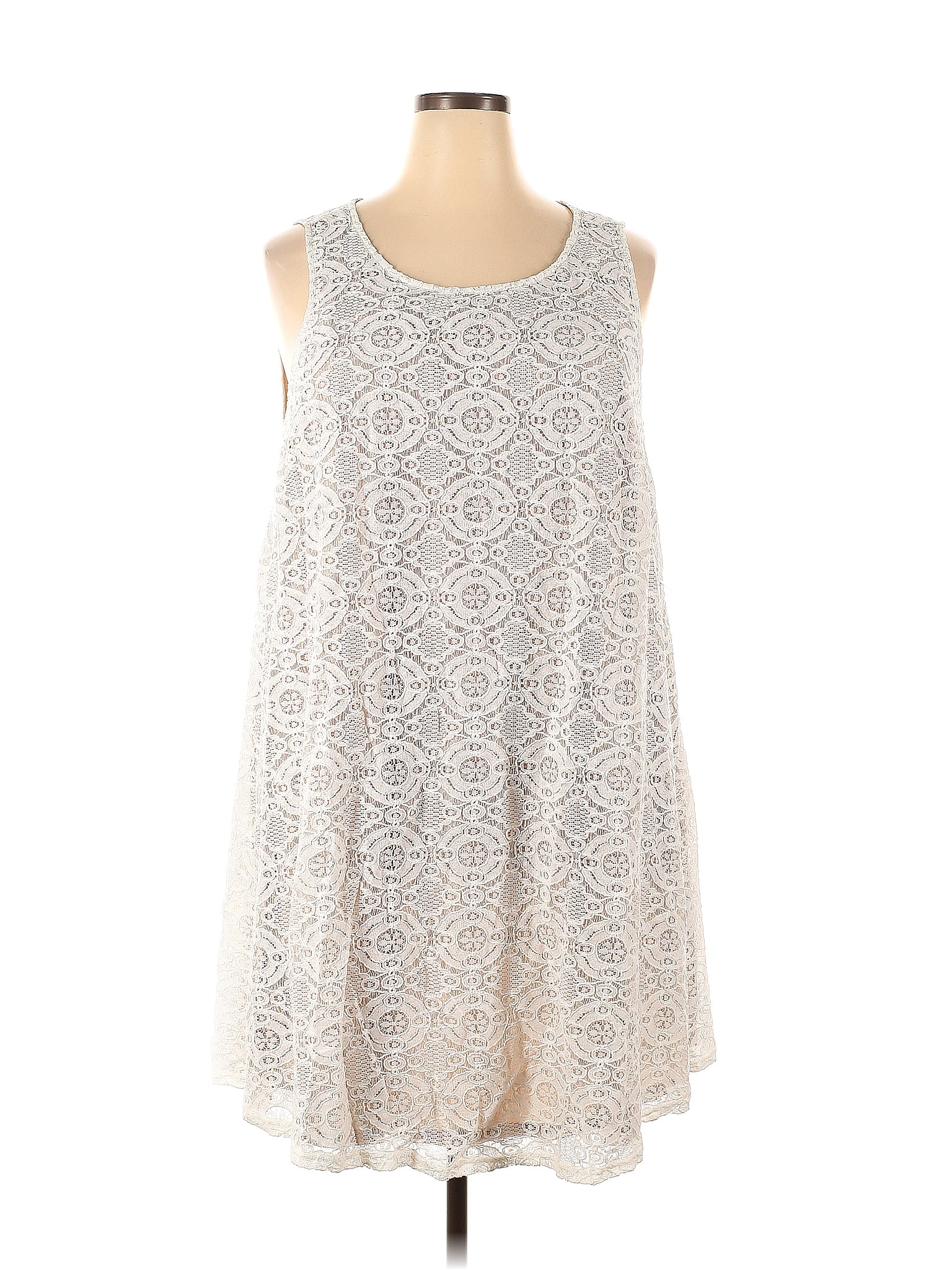 Sharagano Silver Casual Dress Size 20 (Plus) - 62% off | ThredUp