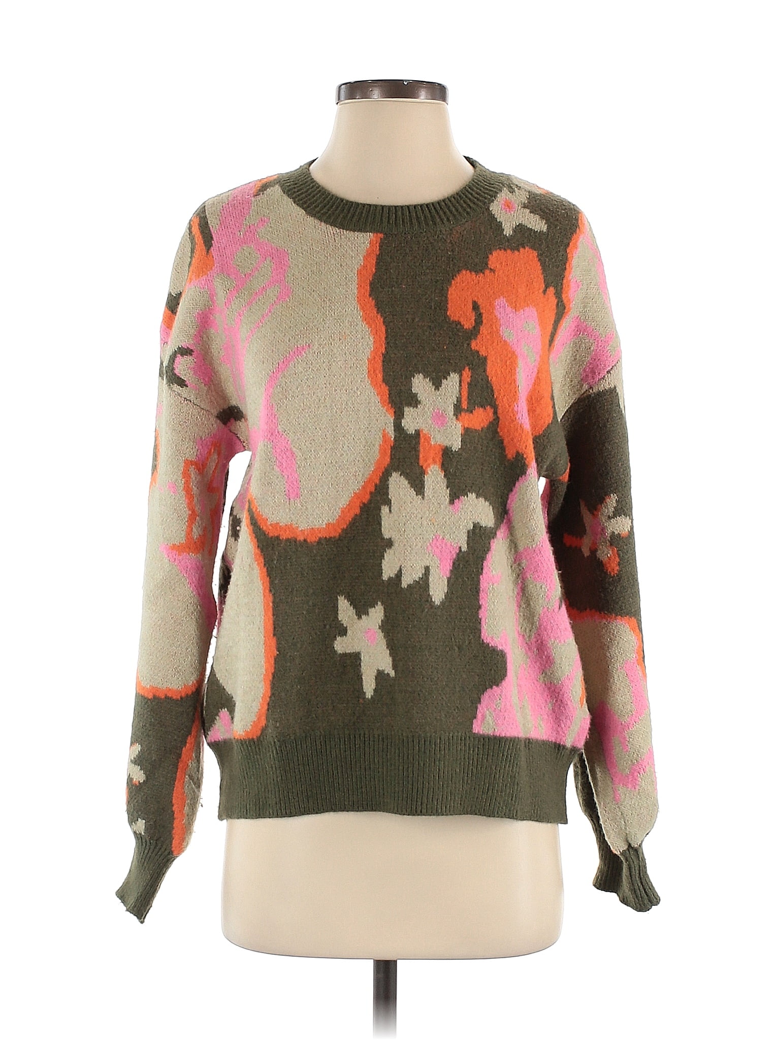 VOY Jacquard Tortoise Floral Motif Acid Wash Print Damask Paisley ...