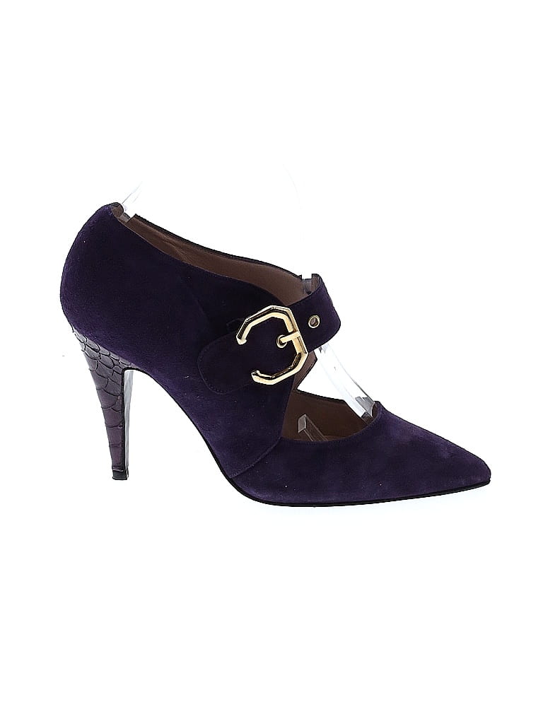 Magrit 100% Leather Purple Heels Size 37 (EU) - 86% off | ThredUp